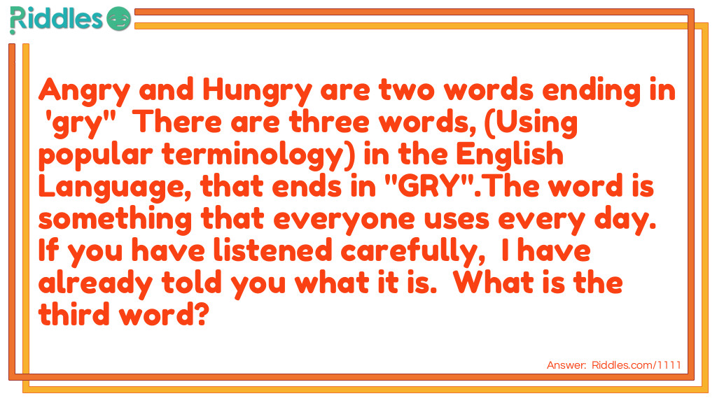 Angry And Hungry Are Two Words Ending In gry The Angry And Hungry Are Two Words Ending In gry The
